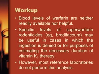 Warfarin toxicity | PPT