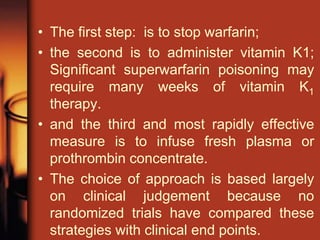 Warfarin toxicity | PPT