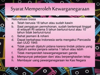 Kewarganegaraan Indonesia | PPTX