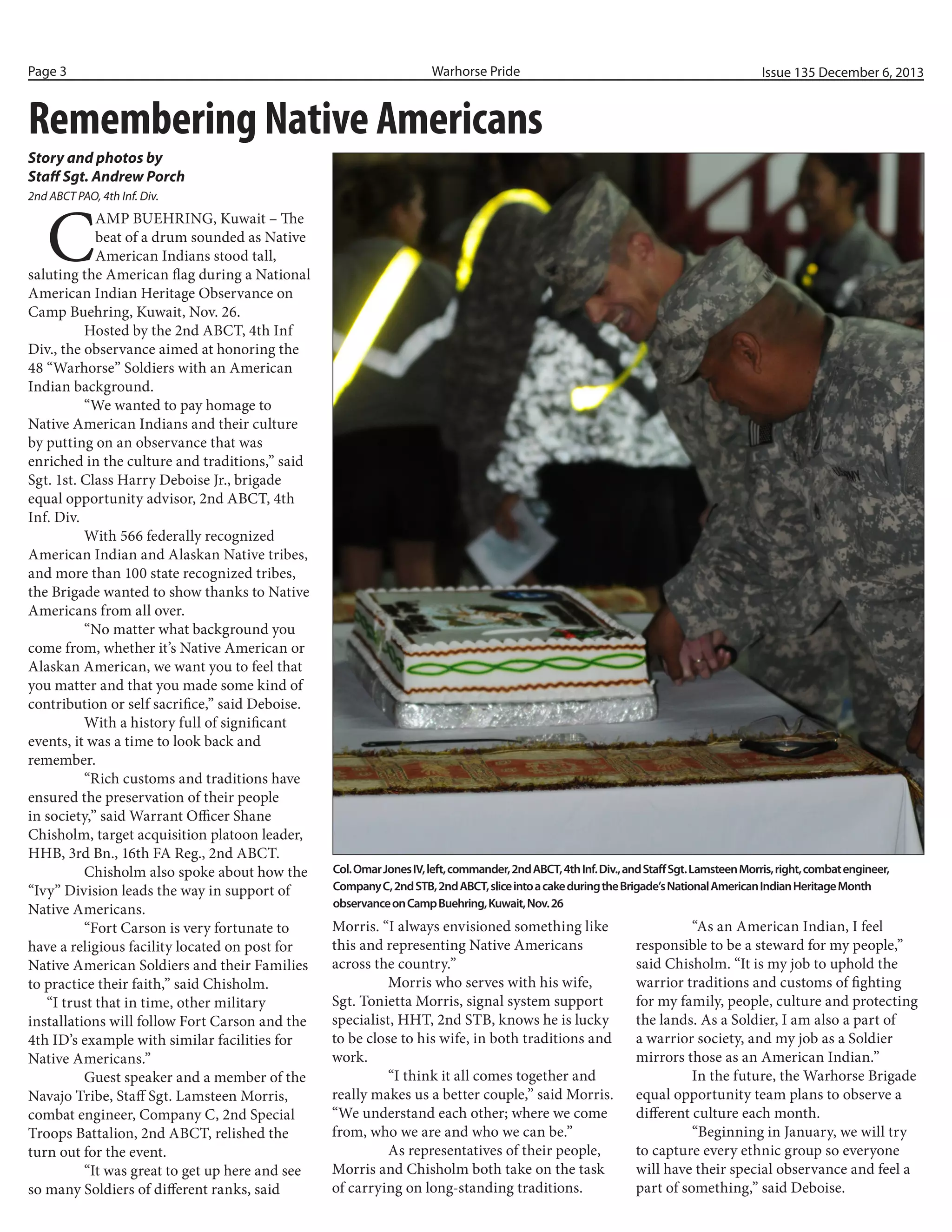 Warhorse pride 135 20131206 | PDF