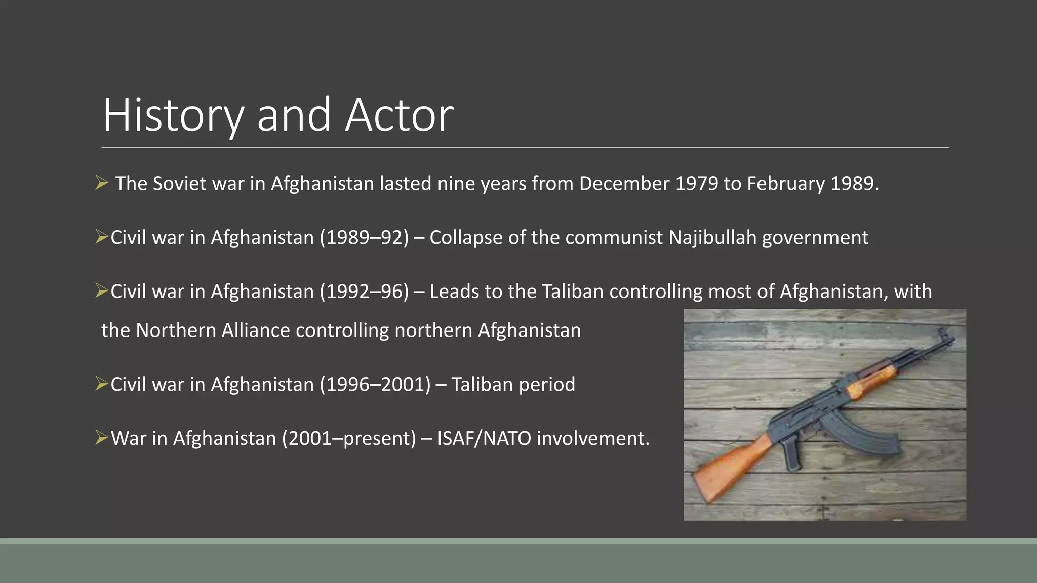 War in afghanistan | PPTX