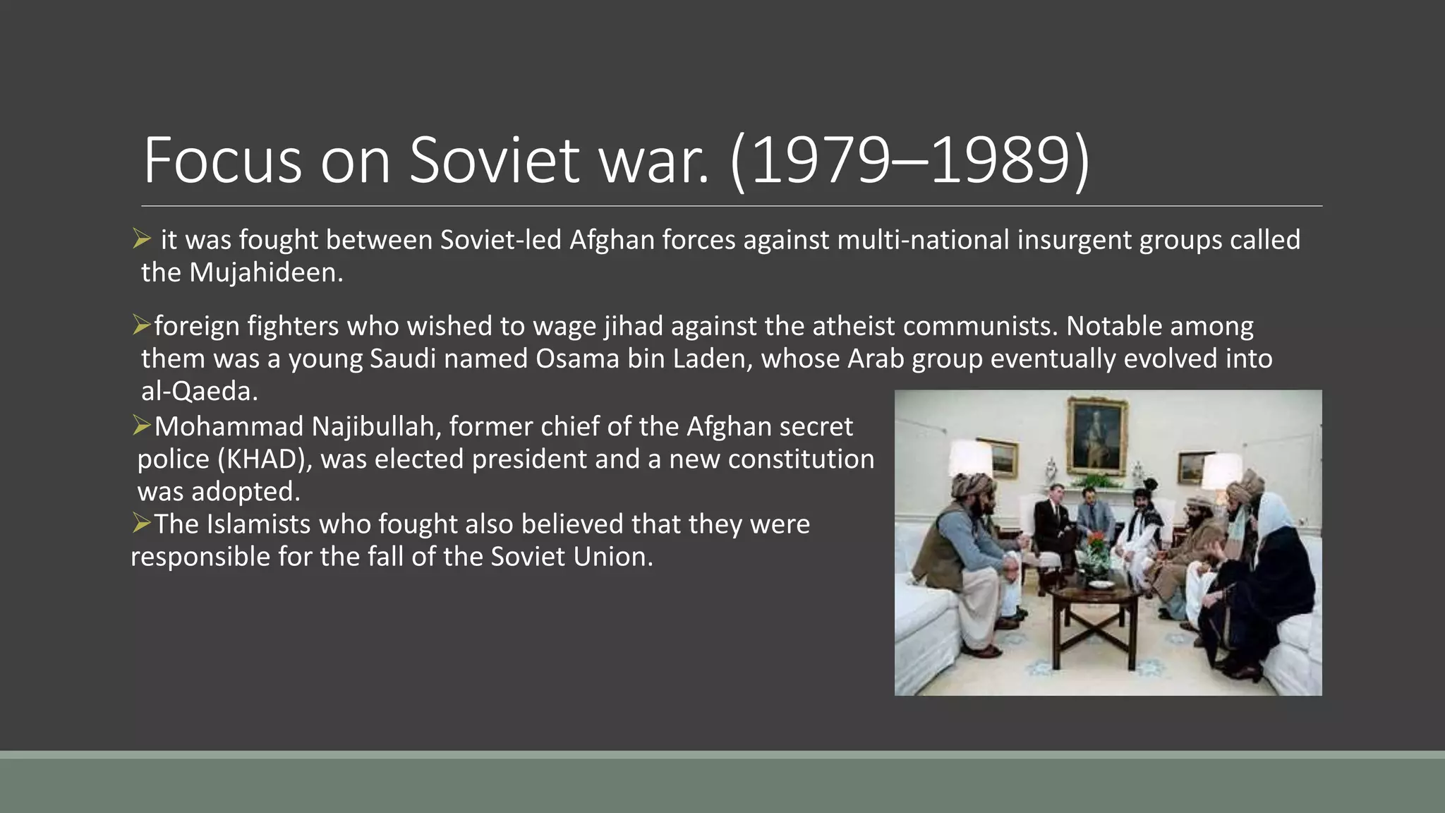 War in afghanistan | PPTX