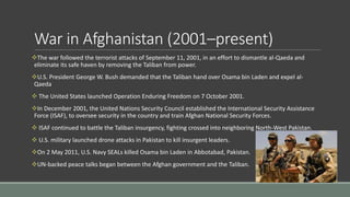 War in afghanistan | PPTX