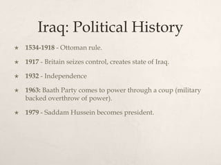 The War in Iraq | PPTX