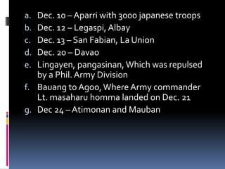 War in the Philippines | PPTX