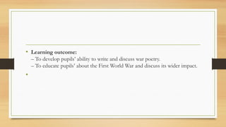 WAR IS KIND by Stephen crane, Background Biography | PPTX