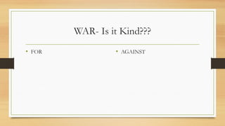 WAR IS KIND by Stephen crane, Background Biography | PPTX