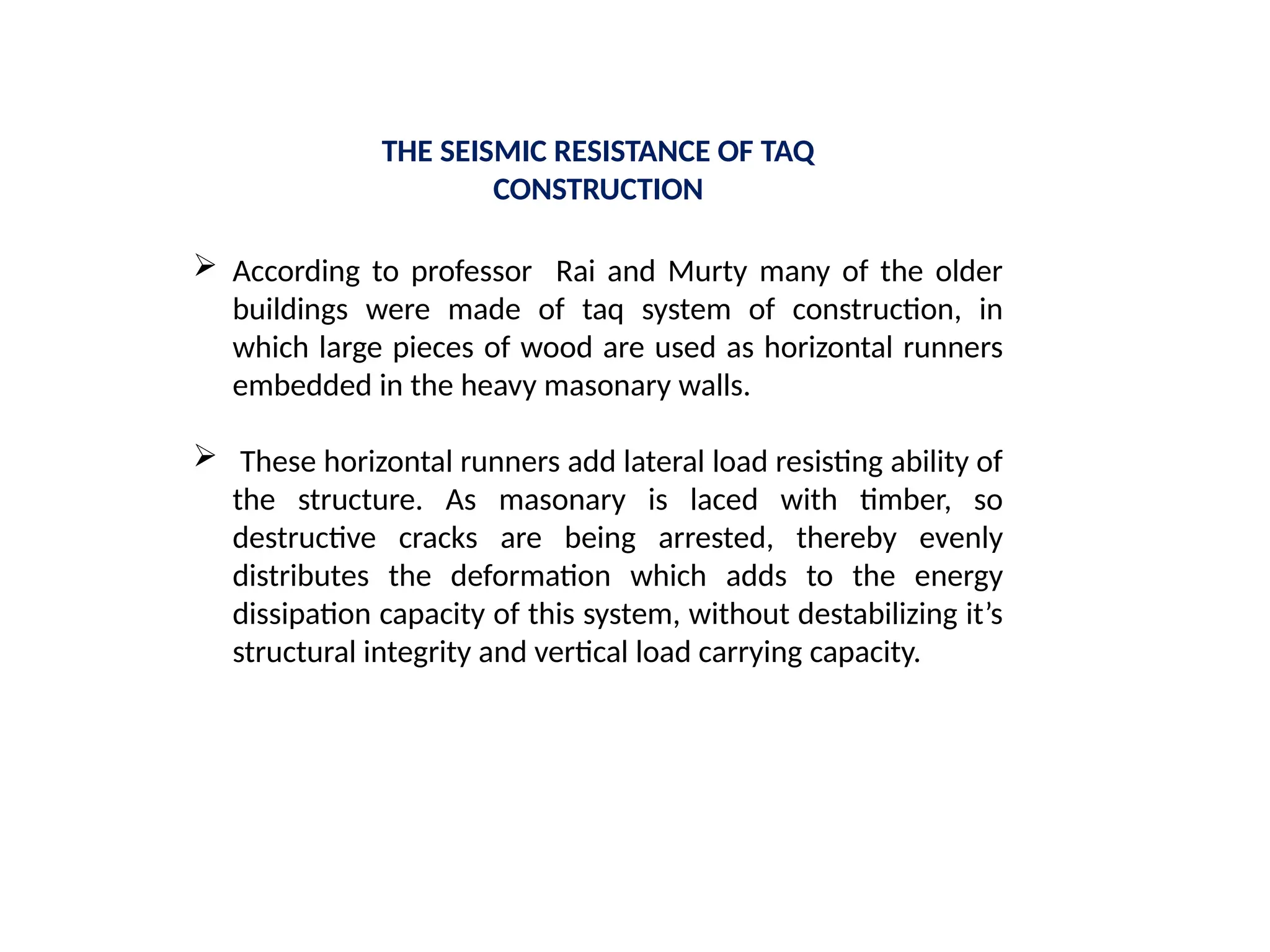 Traditional kashmiri architecture: Taq and dhajii- diwari construction ...