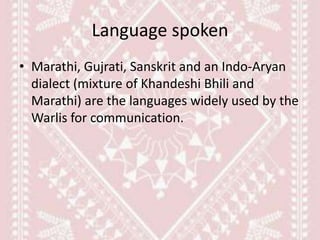 Warli details | PPTX