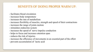 Warm up and importance of it | PPTX