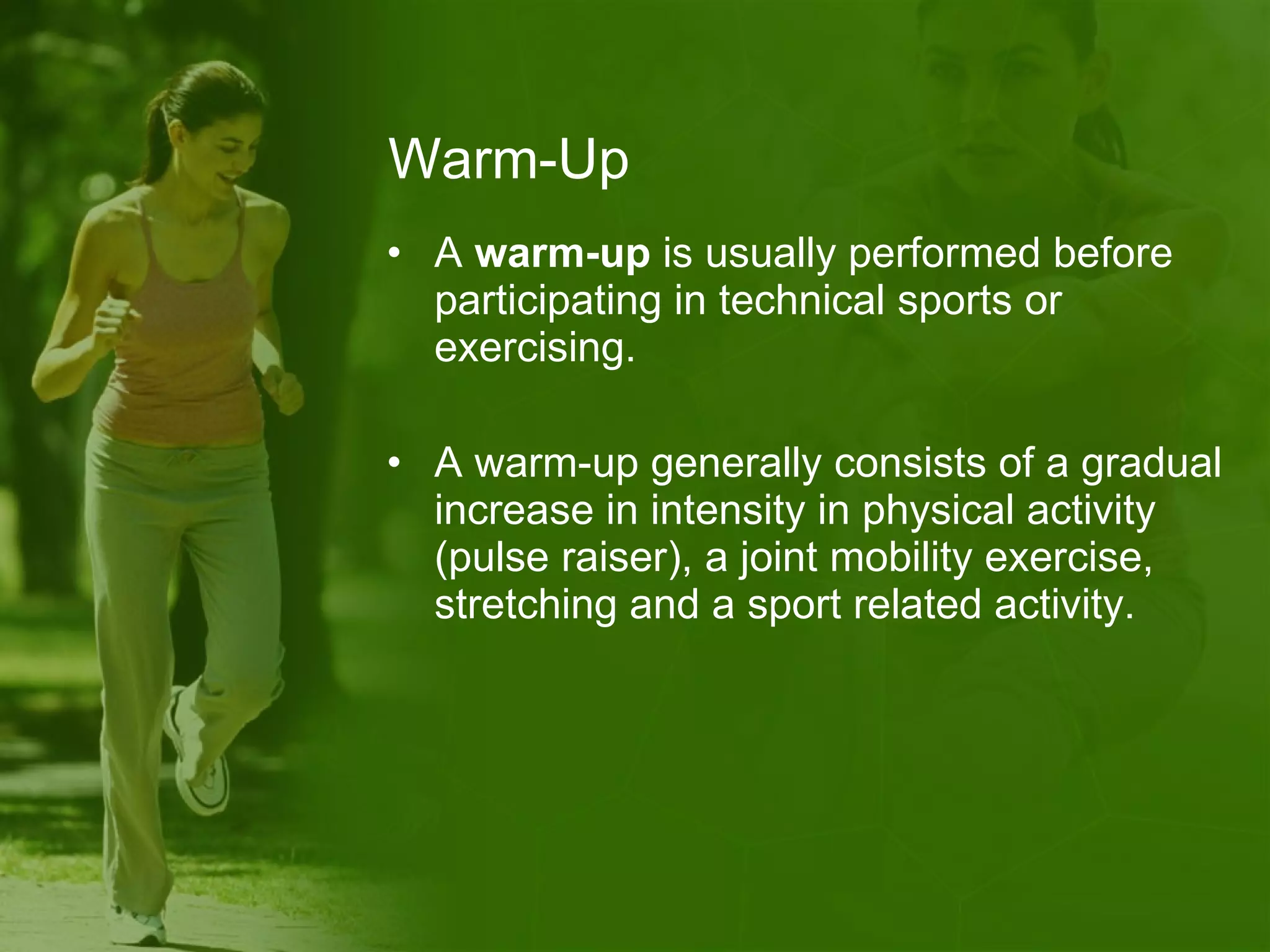 Warm up & cool-down | PPT
