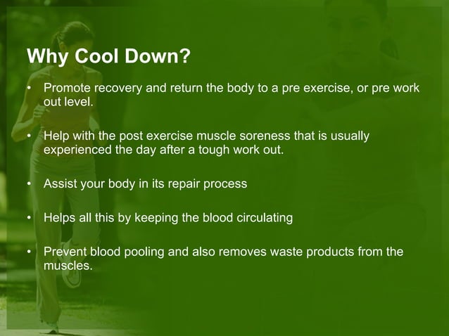 Warm up & cool-down | PPT | Running and Jogging | Fitness and Exercise