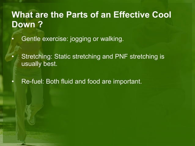 Warm up & cool-down | PPT | Running and Jogging | Fitness and Exercise