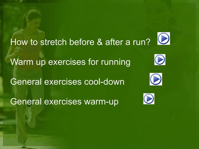 Warm up & cool-down | PPT | Running and Jogging | Fitness and Exercise