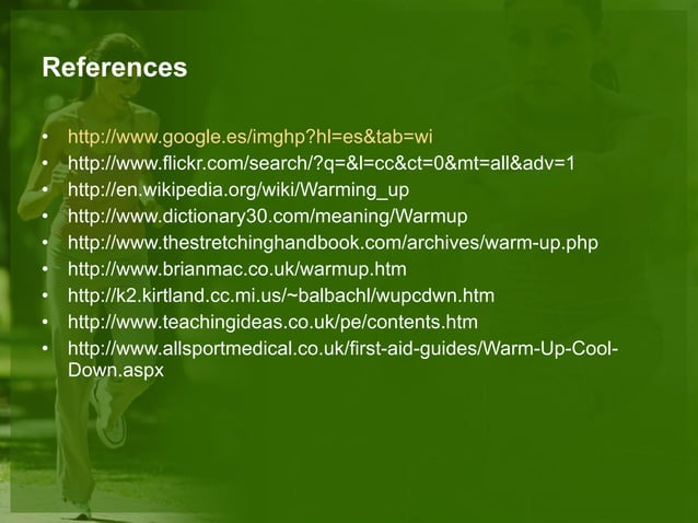 Warm up & cool-down | PPT | Running and Jogging | Fitness and Exercise