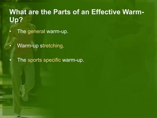 Warm up & cool-down | PPT