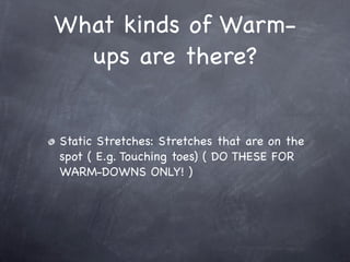 Warm ups | PPT
