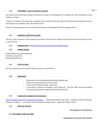 Warm ups | PDF