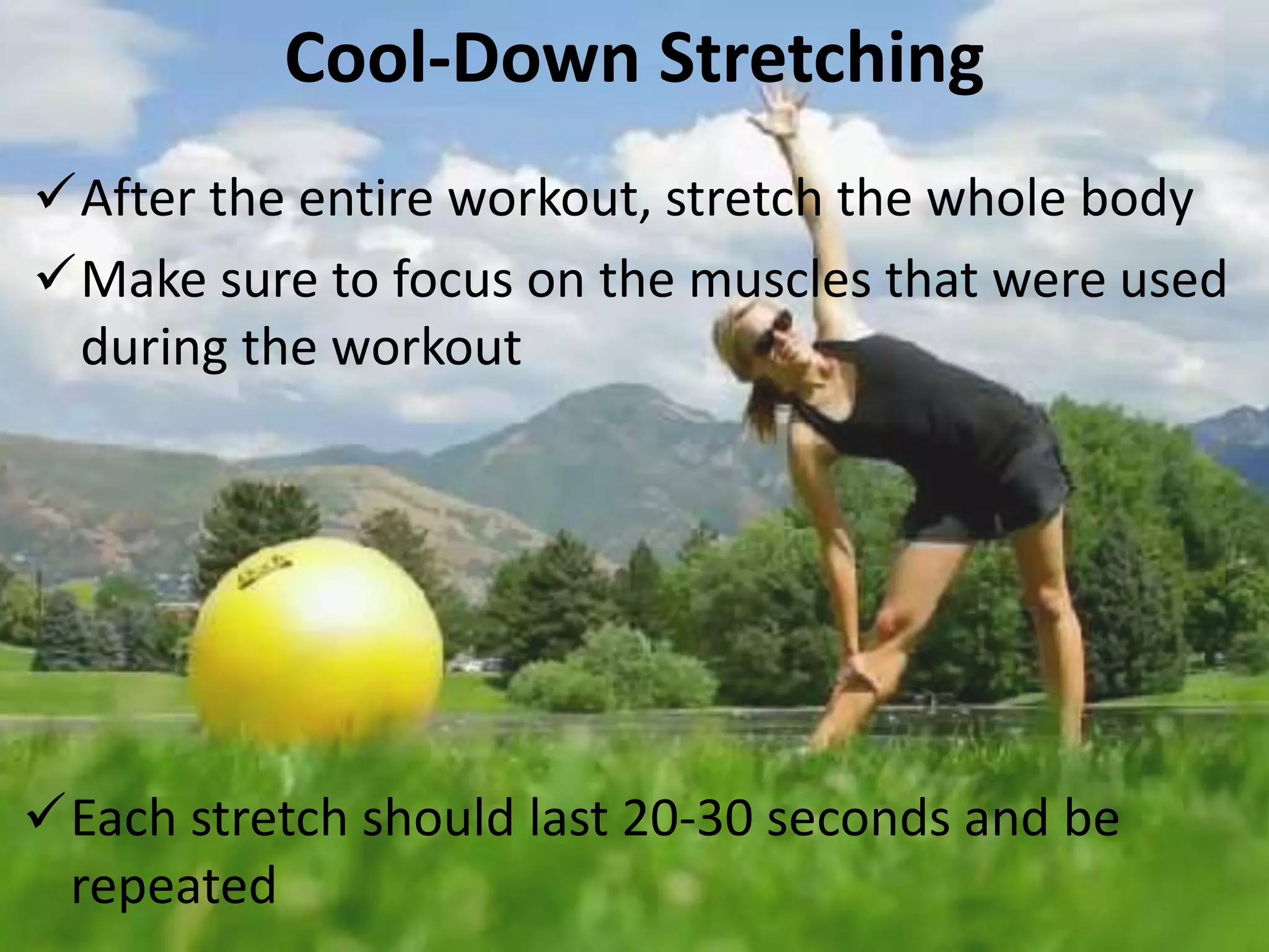The Warm-up, stretch and cool-down | PPTX