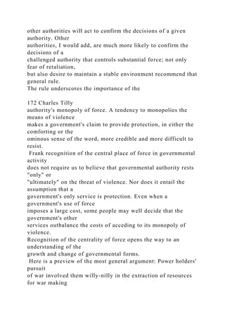 War Making and State Making as Organized Crime .docx