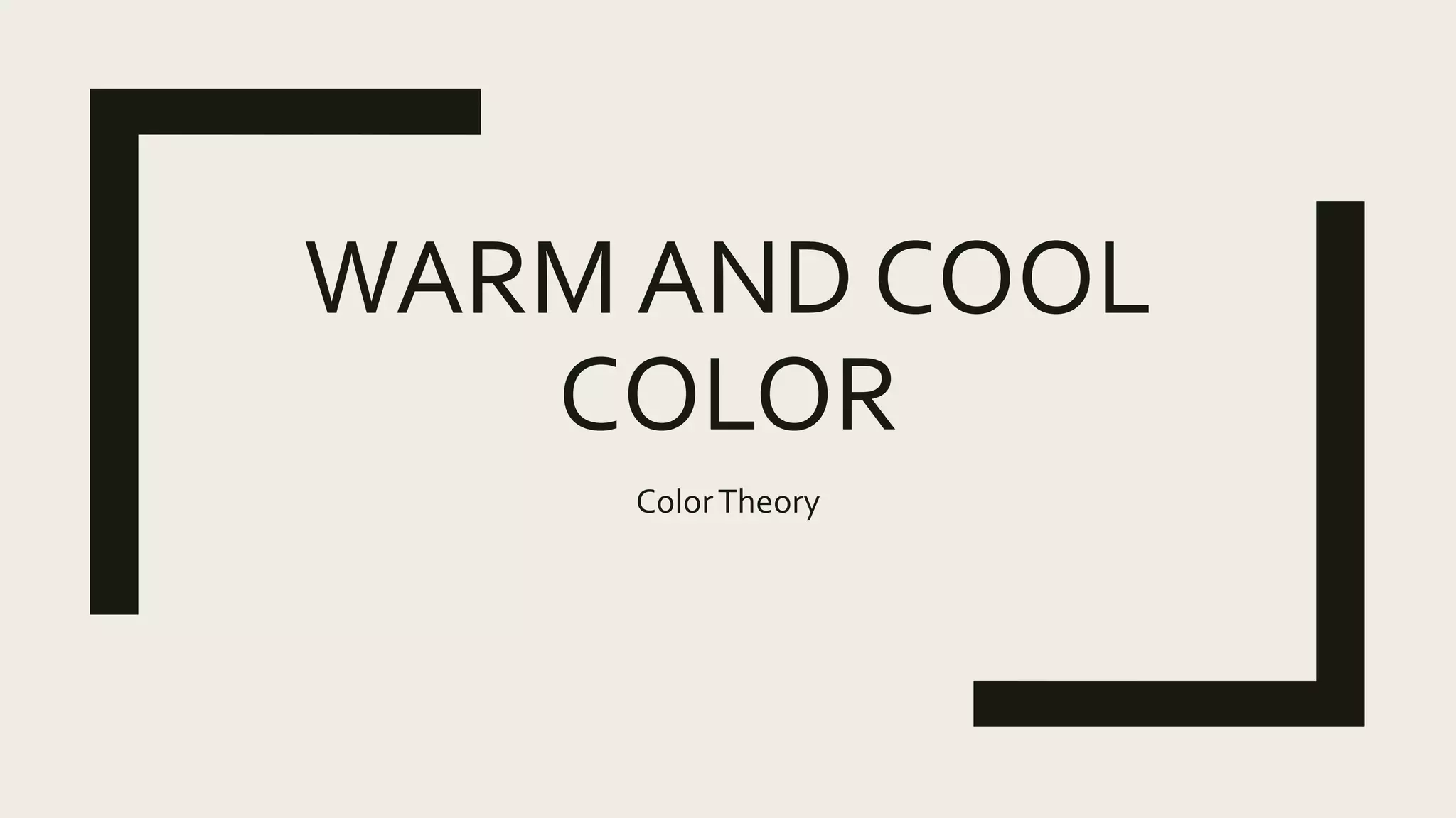 Warm and cool colors | PPTX