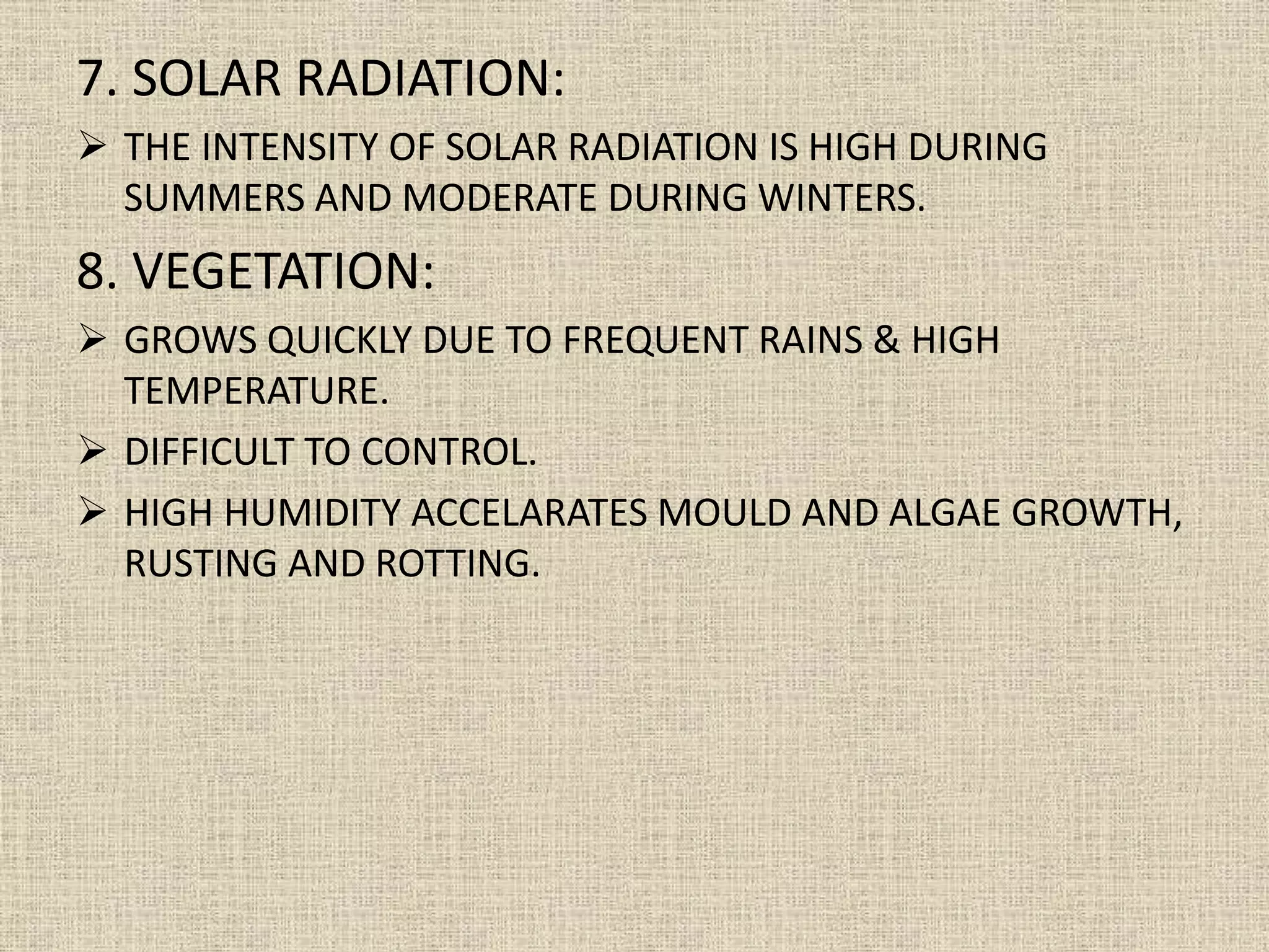 Warm and humid climate | PPTX