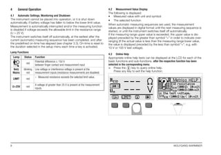 Manual de uso del megohmetro METRISO 2000 | PDF