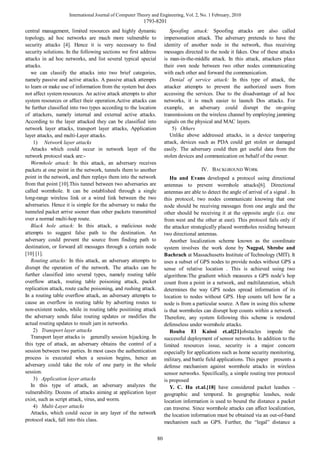 Detection and prevention of wormhole attack in mobile adhoc networks | PDF