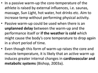 Warming Up in Sports.pptx | Heart and Cardiovascular Diseases ...