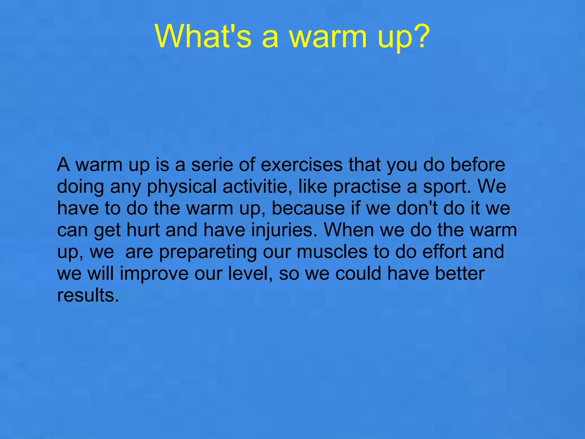 Warm up | PPT