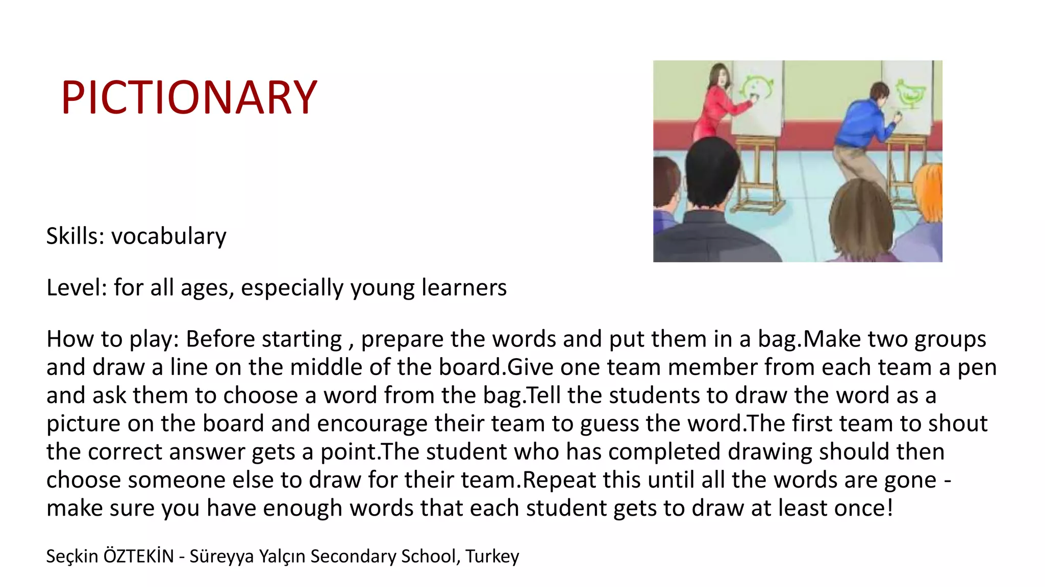 Warm up activities for ELT class | PPTX