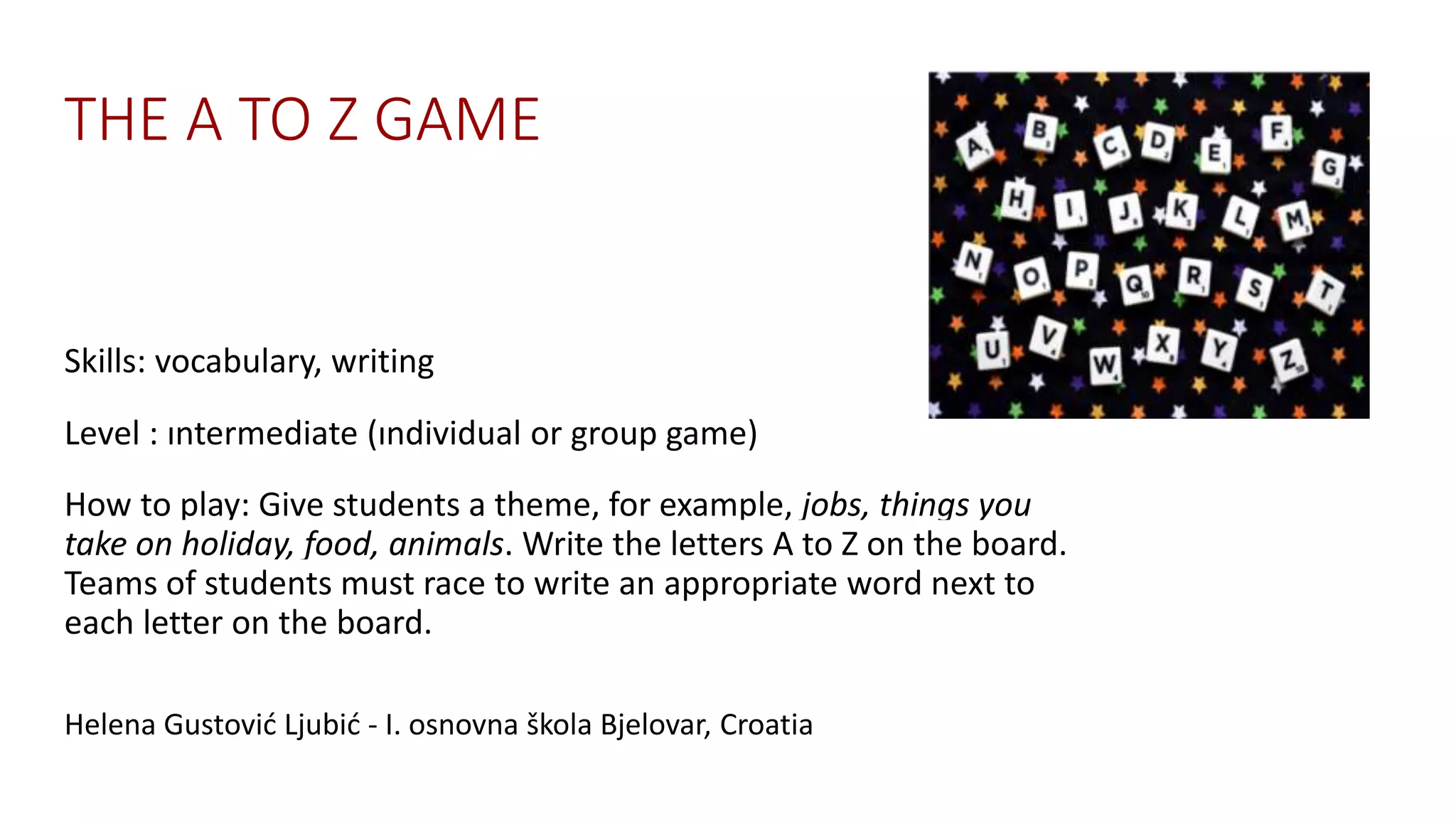 Warm up activities for ELT class | PPTX
