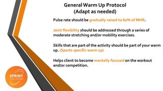 Warm Up and Cool Down | PPTX