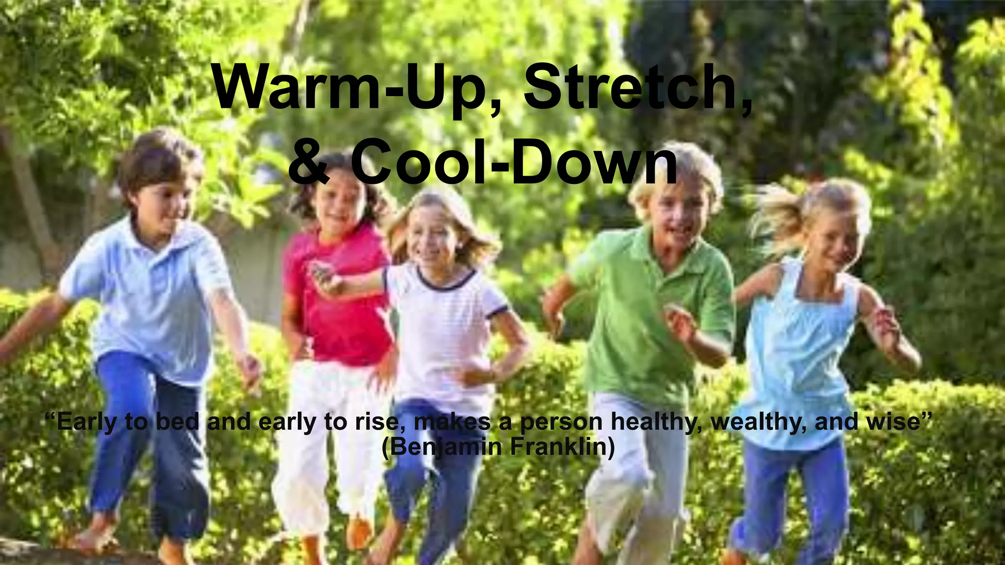 Warm up and cool down | PPTX