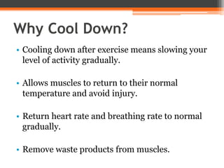 Warm Up & Cool Down | PPTX