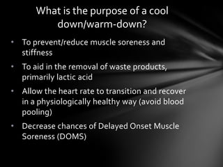 Warm Up and Cool/Warm Down | PPTX