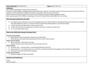 Warm up games | DOCX