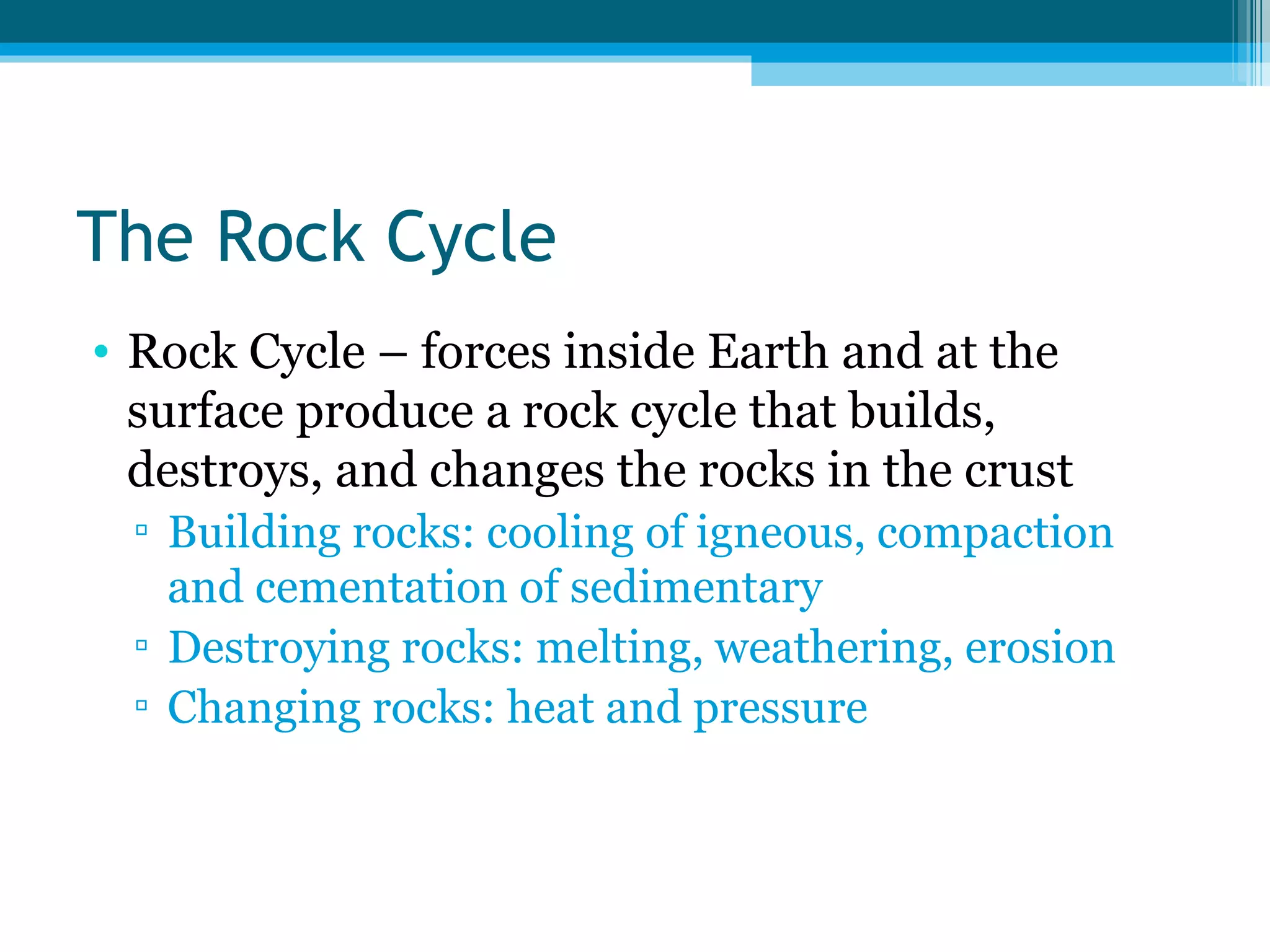 Rock Cycle Notes | PPT | Geology | Science