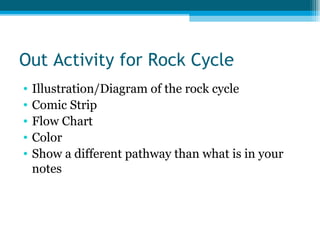 Rock Cycle Notes | PPT | Geology | Science