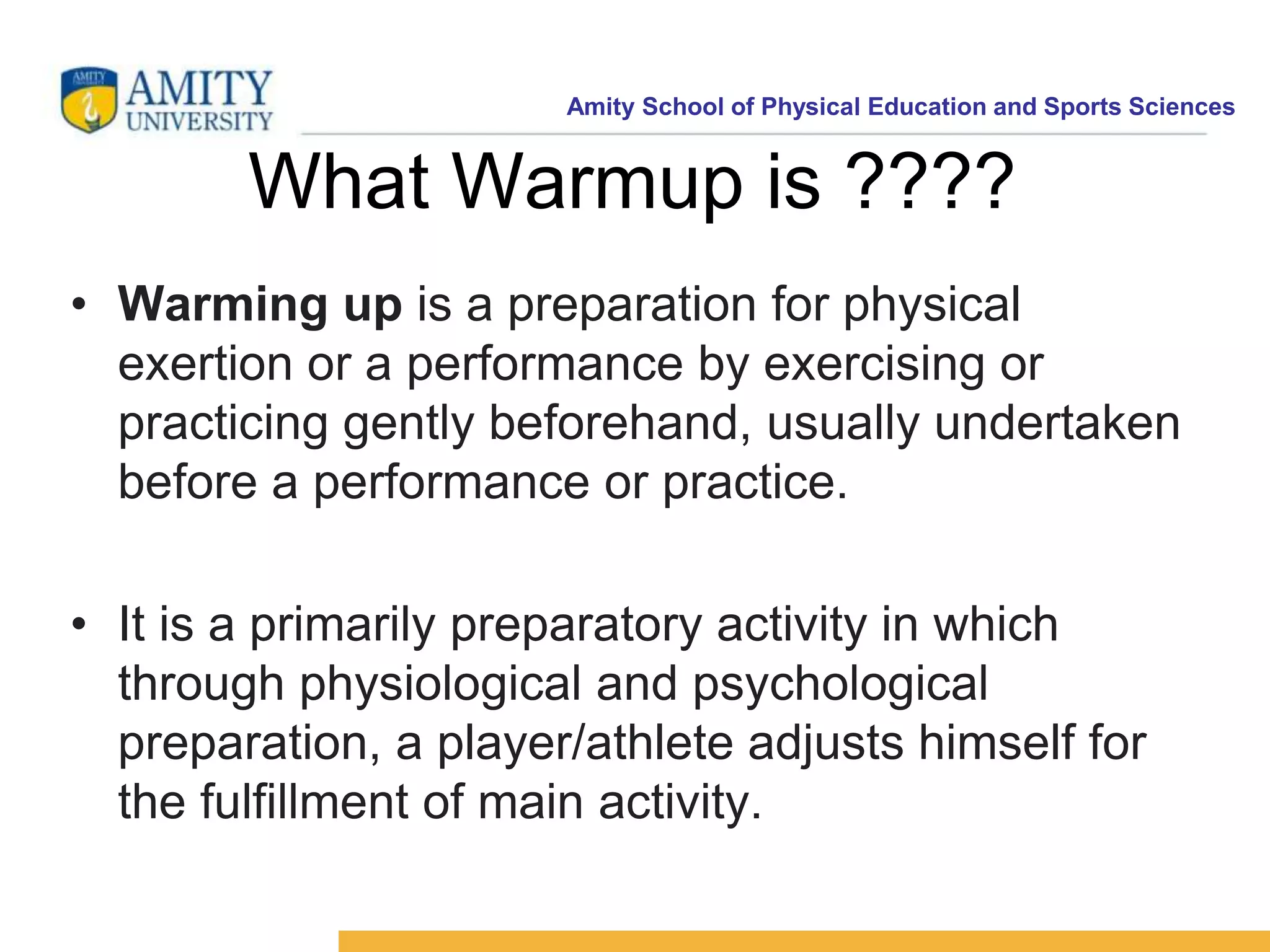 Types of warming up | PPTX