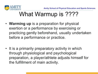 Types of warming up | PPTX