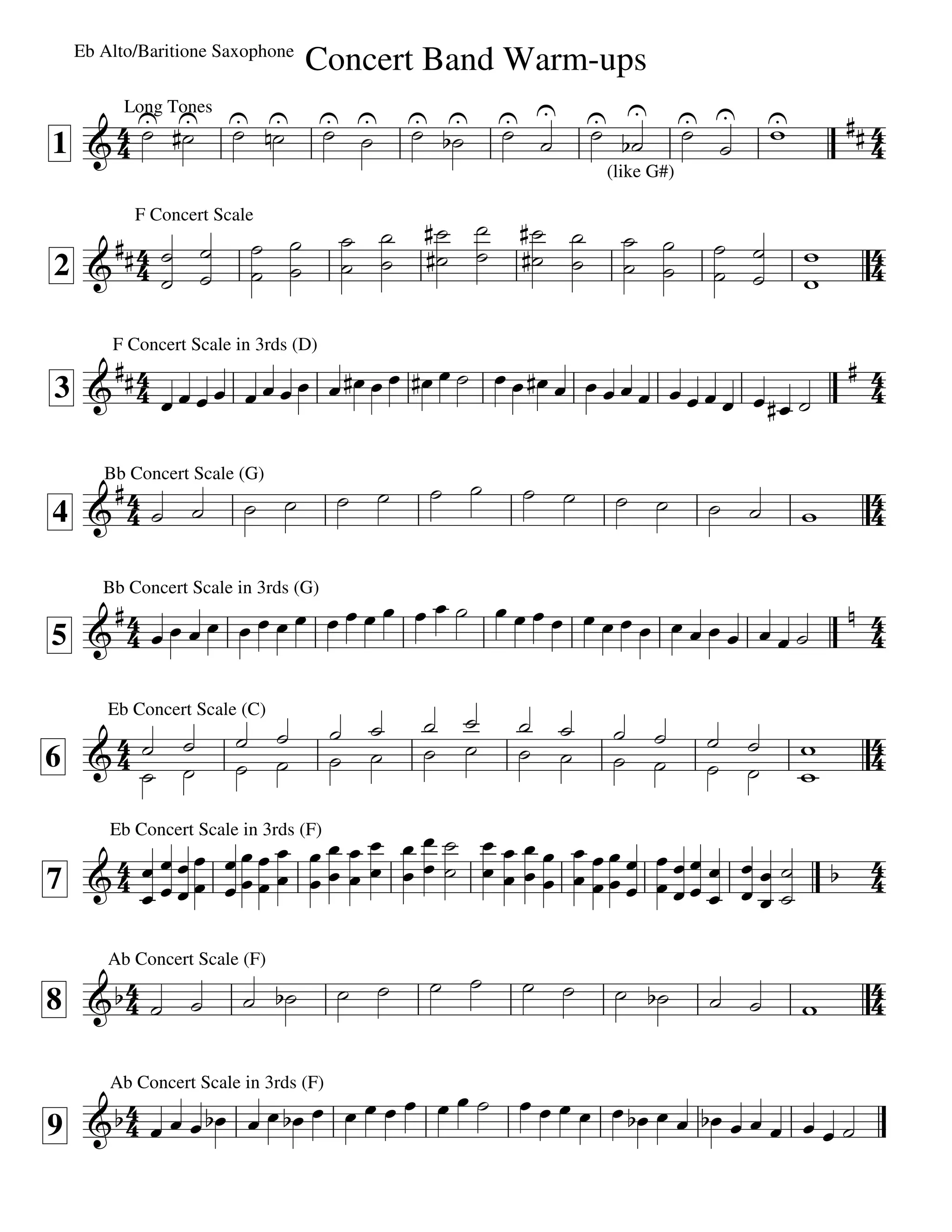 Warm ups score__parts | PDF