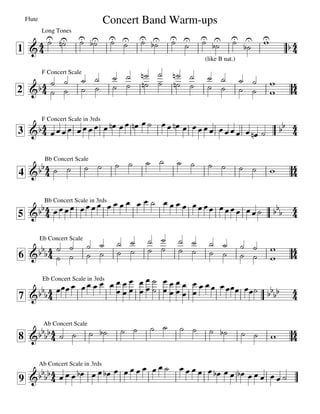 Warm ups score__parts | PDF