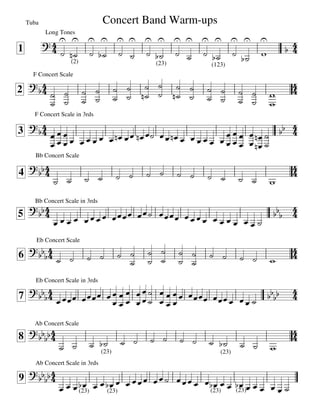 Warm ups score__parts | PDF