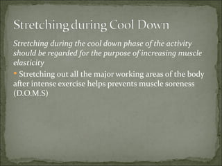 Warm up, stretching & injury prevention | PPT