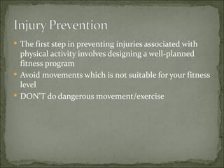 Warm up, stretching & injury prevention | PPT | Physical Therapy | Wellness