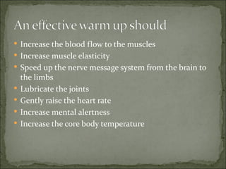 Warm up, stretching & injury prevention | PPT