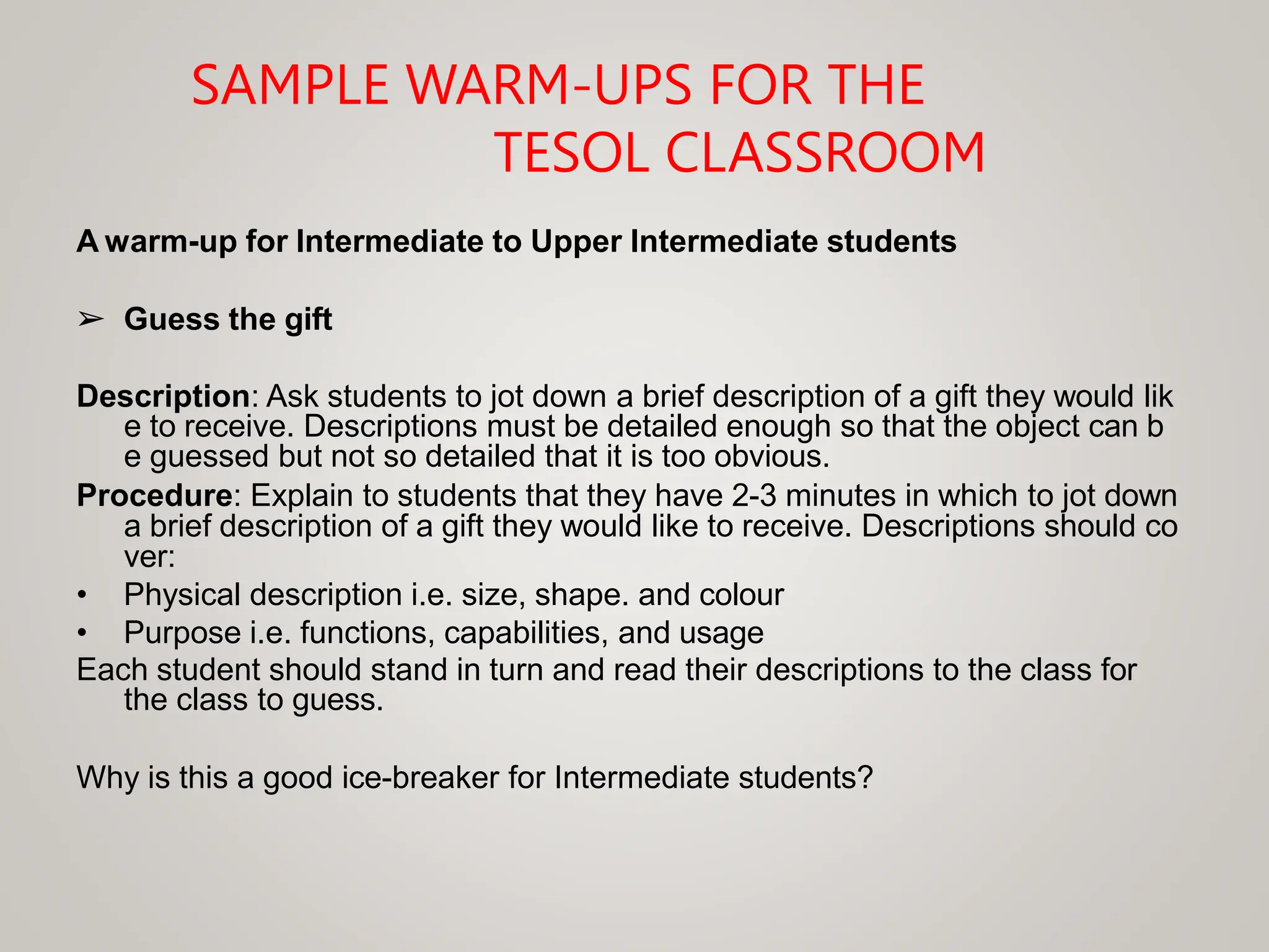 Warm up Techniques and Activities in Classroom.pptx
