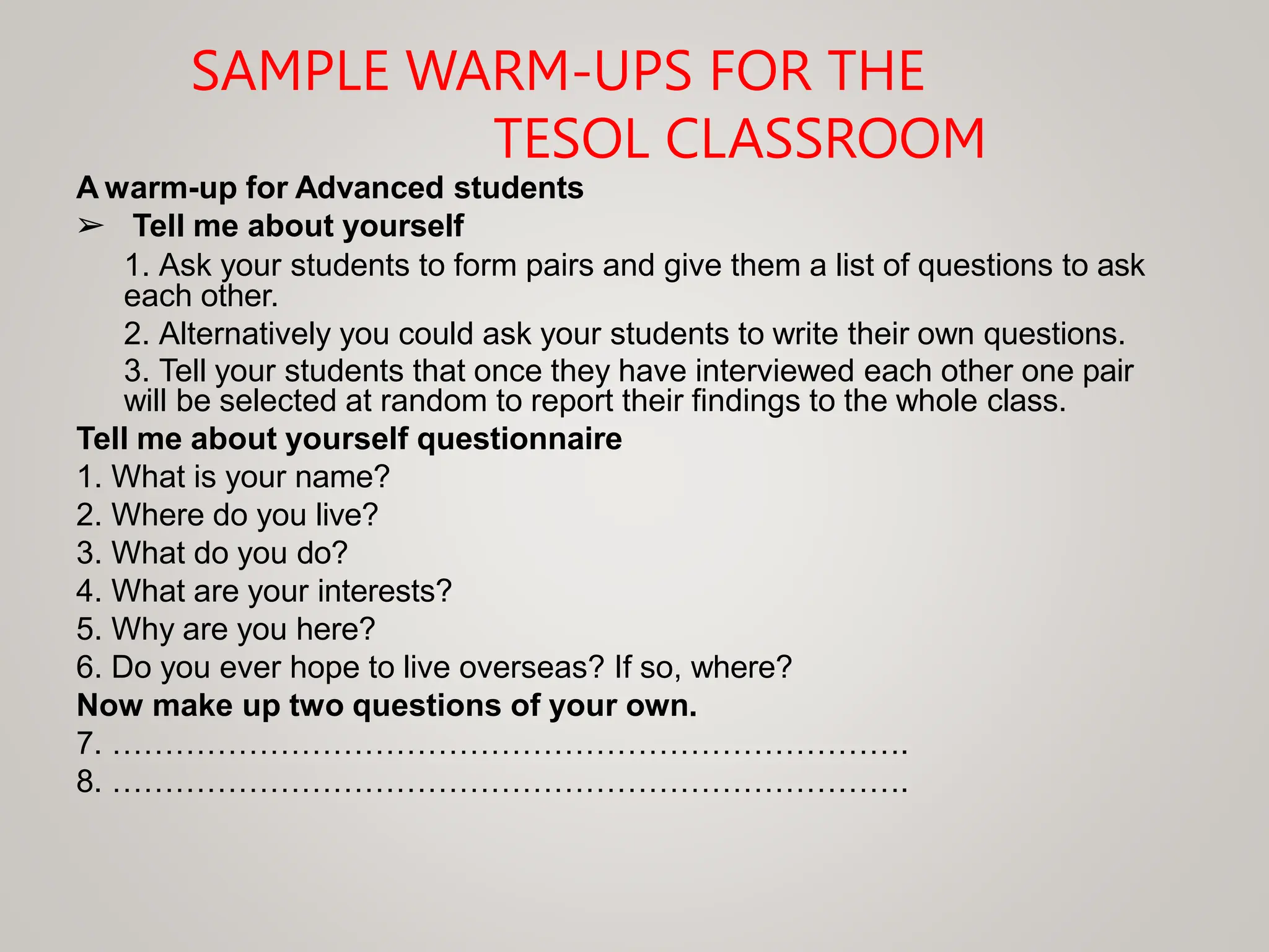 Warm up Techniques and Activities in Classroom.pptx Warm up Techniques and Activities in Classroom.pptx