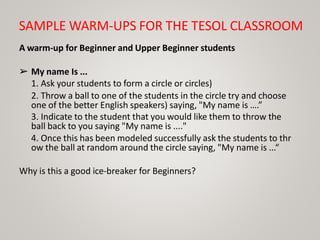 Warm up Techniques and Activities in Classroom.pptx
